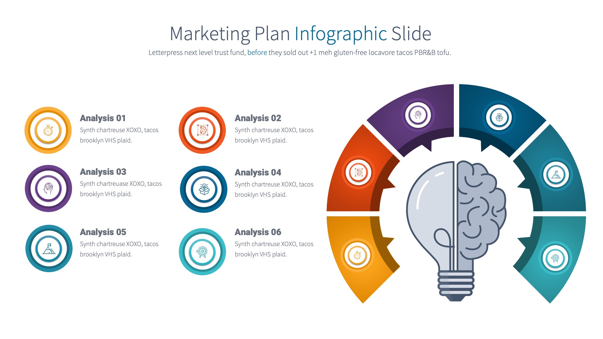 Marketing Plan - PowerPoint Infographics Slides, Presentation Templates