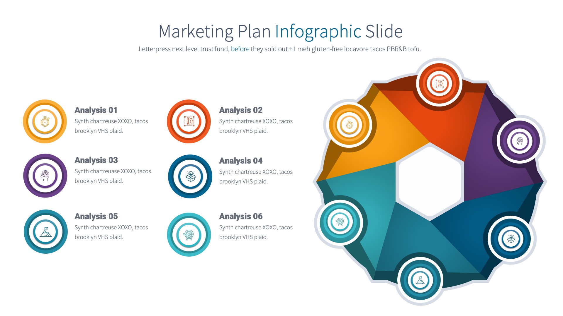 Marketing Plan - PowerPoint Infographics Slides, Presentation Templates
