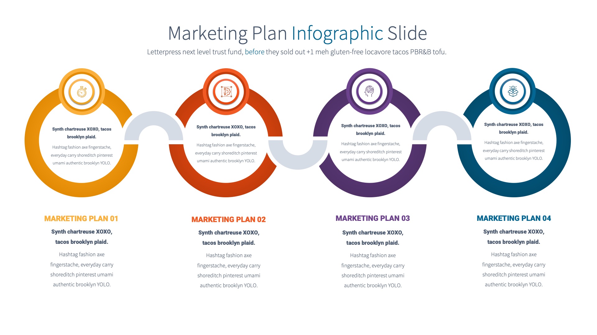 Marketing Plan - PowerPoint Infographics Slides, Presentation Templates