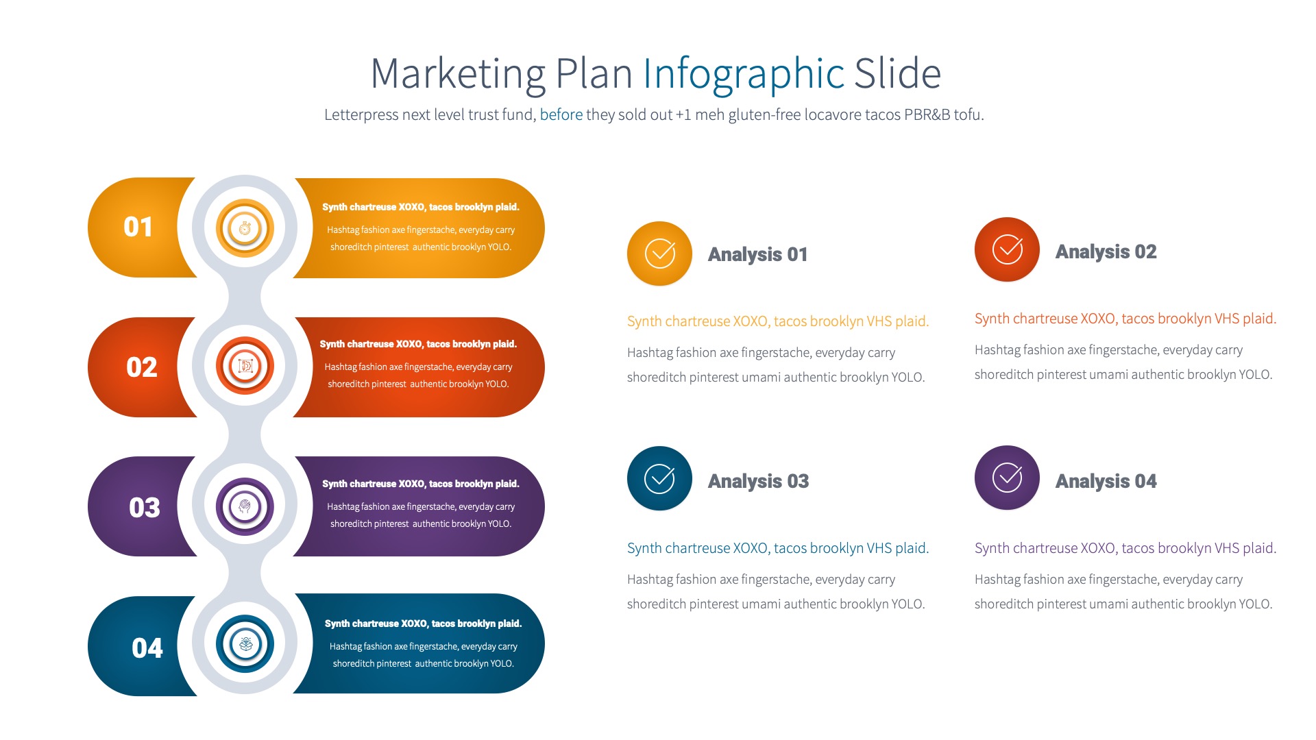Marketing Plan - PowerPoint Infographics Slides, Presentation Templates