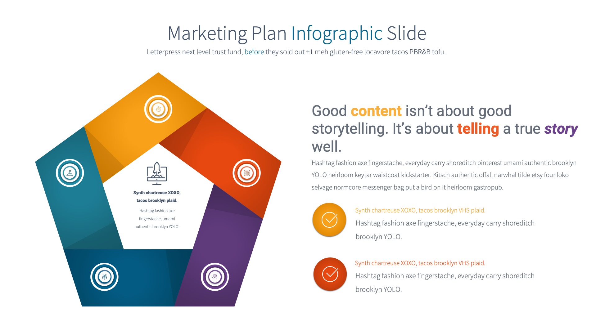Marketing Plan - PowerPoint Infographics Slides, Presentation Templates