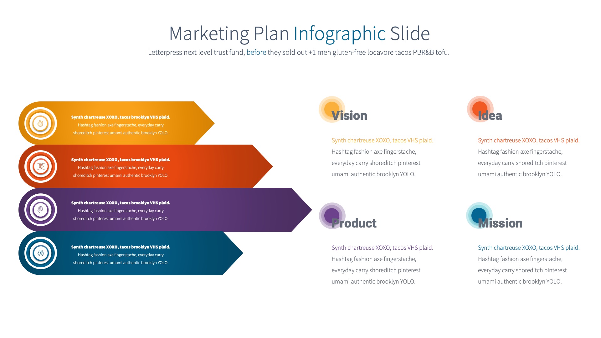 Marketing Plan - PowerPoint Infographics Slides, Presentation Templates