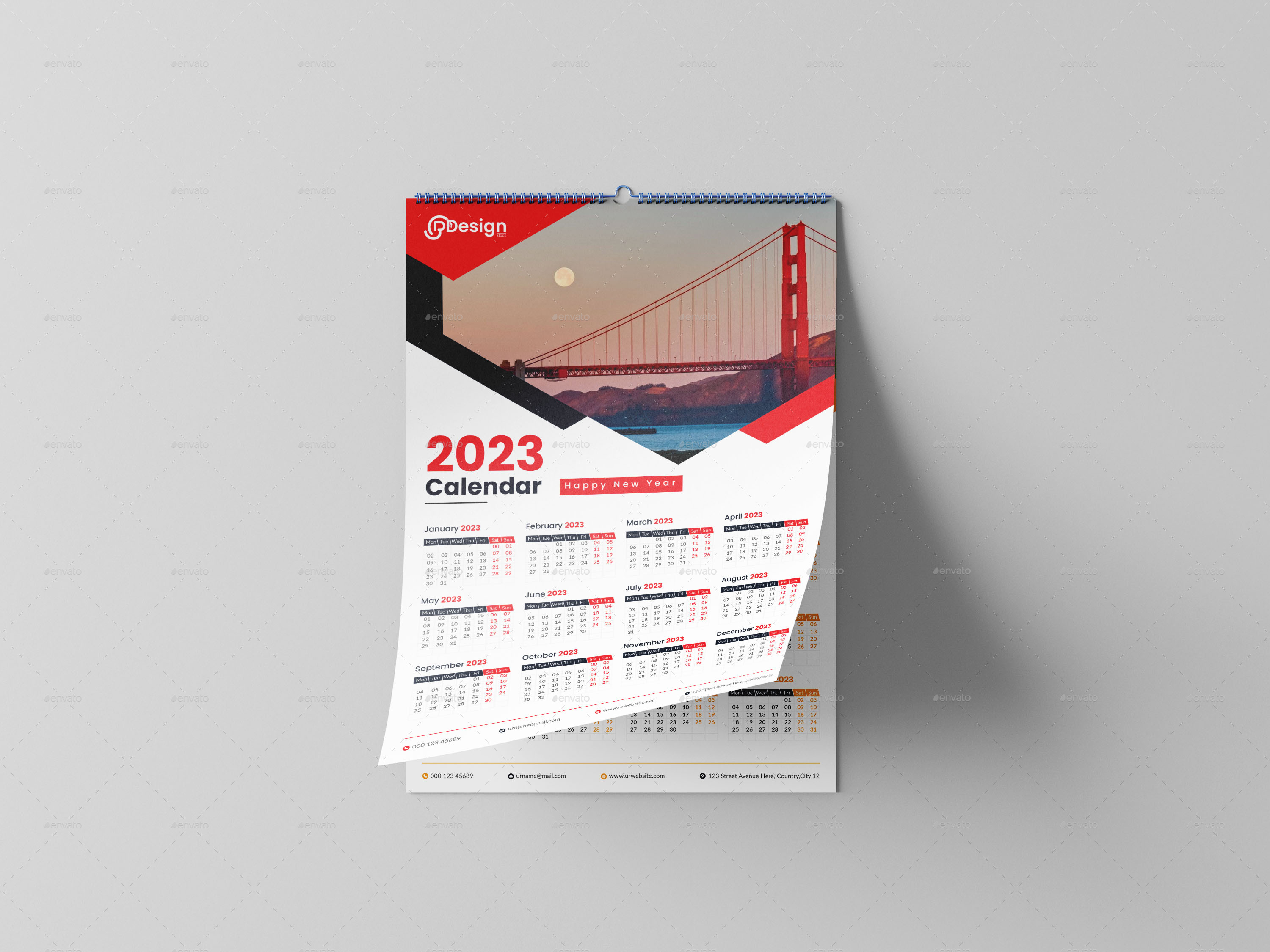 Wall Calendar 2023, Print Templates | GraphicRiver