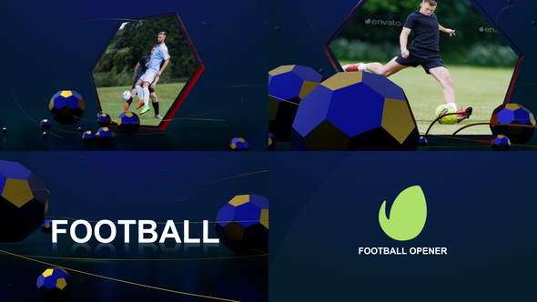 Football Opener Cinema 4D, Cinema 4D Templates | VideoHive