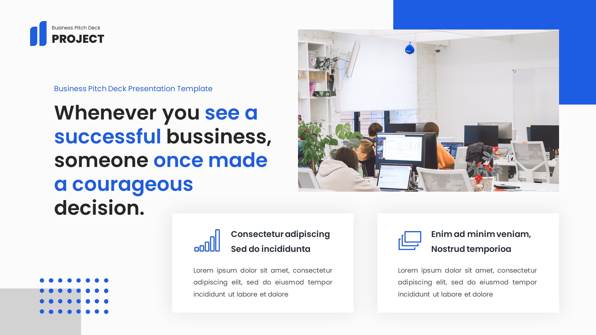 Project - Pitch Deck Powerpoint Template, Presentation Templates ...