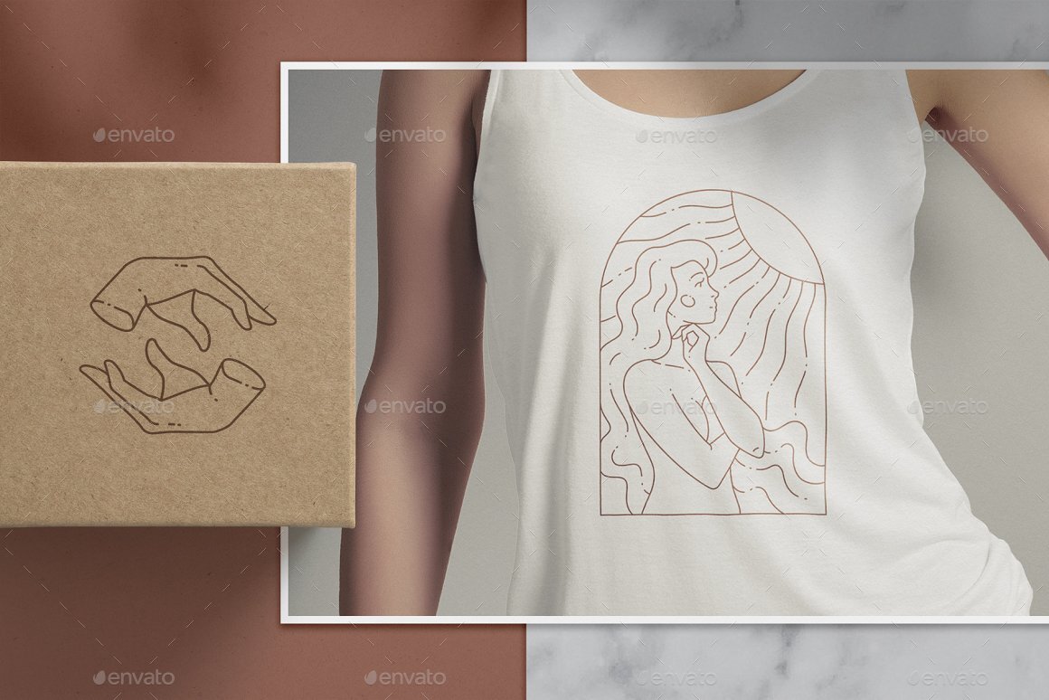 Line art women illustrations set, Graphics | GraphicRiver