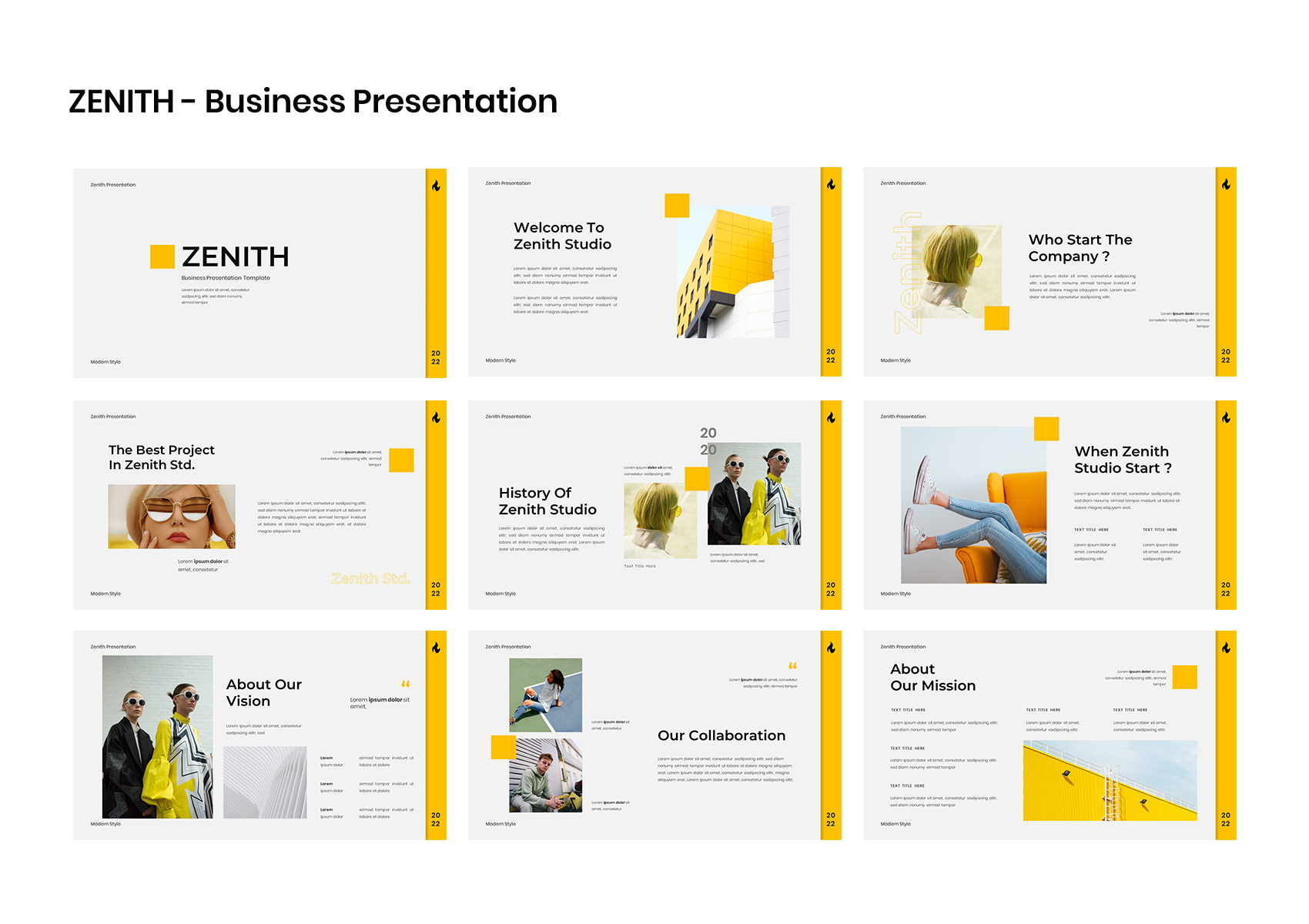 Zenith – Business PowerPoint Template, Presentation Templates ...