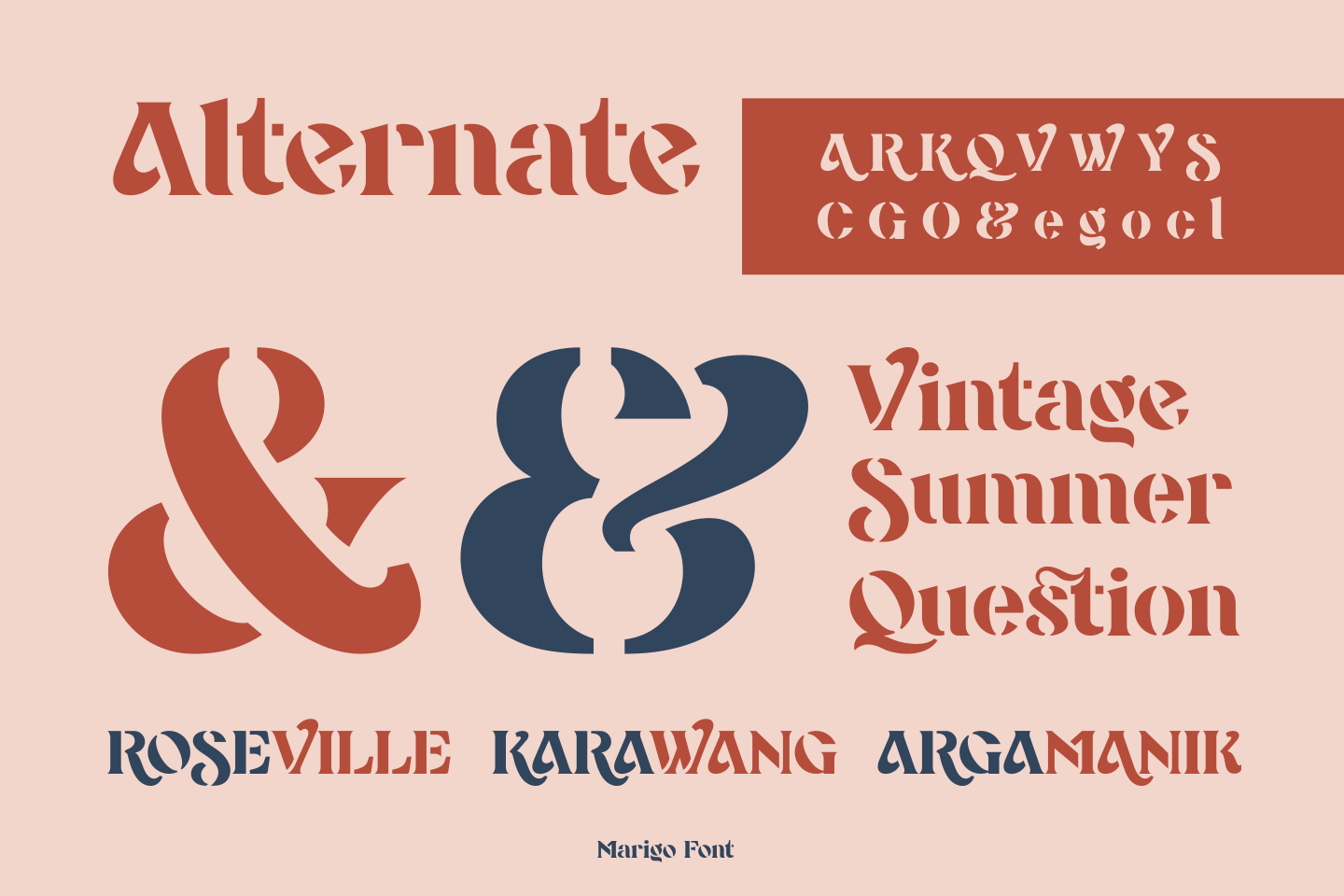 Marigo Font by asenbayu | GraphicRiver