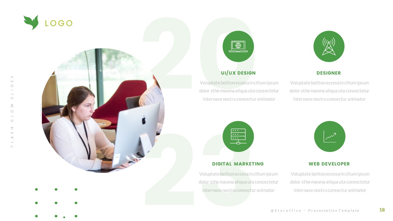 Flash Glow - Powerpoint Template Business Plan, Presentation Templates