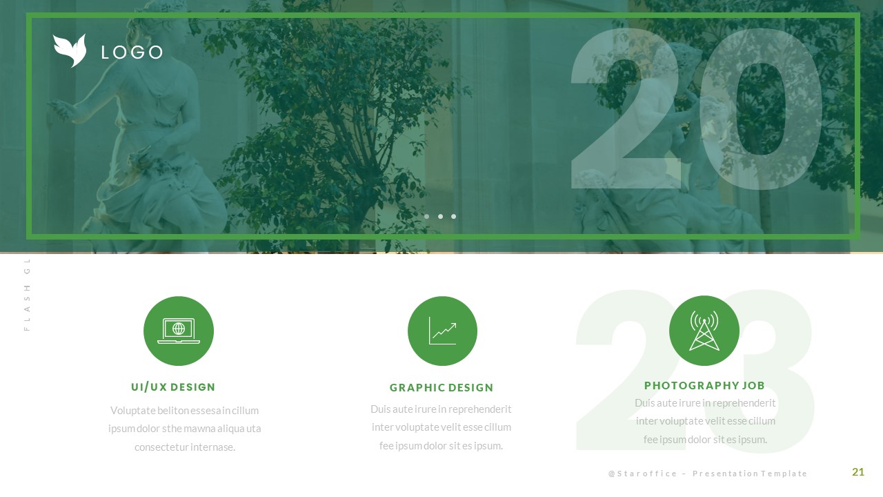 Flash Glow - Powerpoint Template Business Plan, Presentation Templates