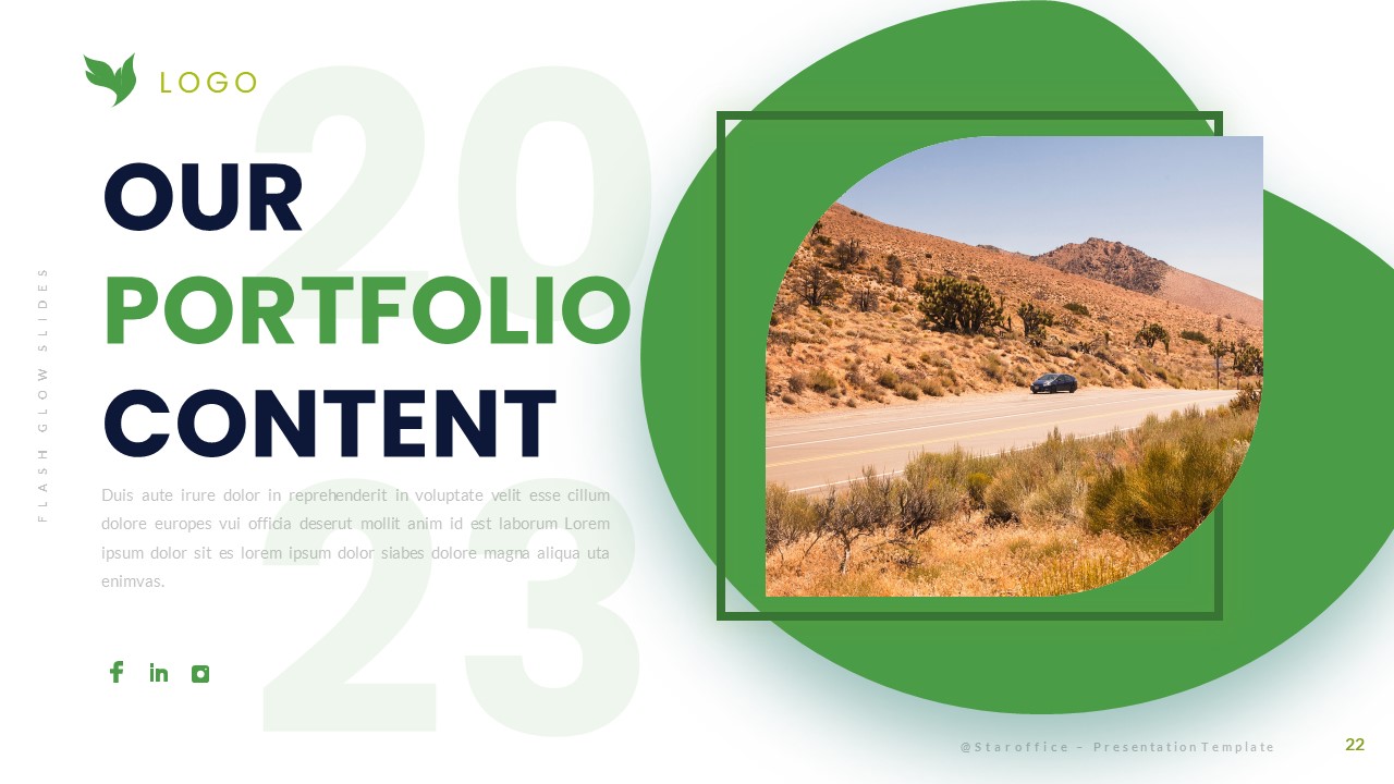 Flash Glow - Powerpoint Template Business Plan, Presentation Templates