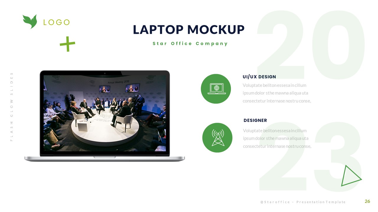 Flash Glow - Powerpoint Template Business Plan, Presentation Templates