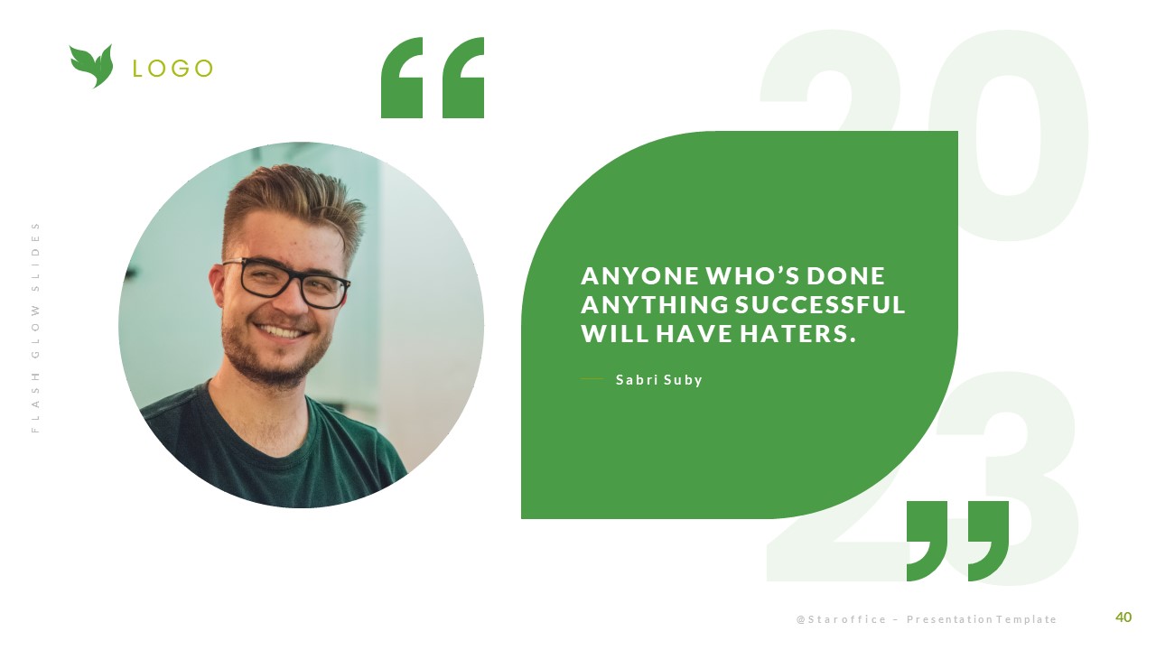 Flash Glow - Powerpoint Template Business Plan, Presentation Templates