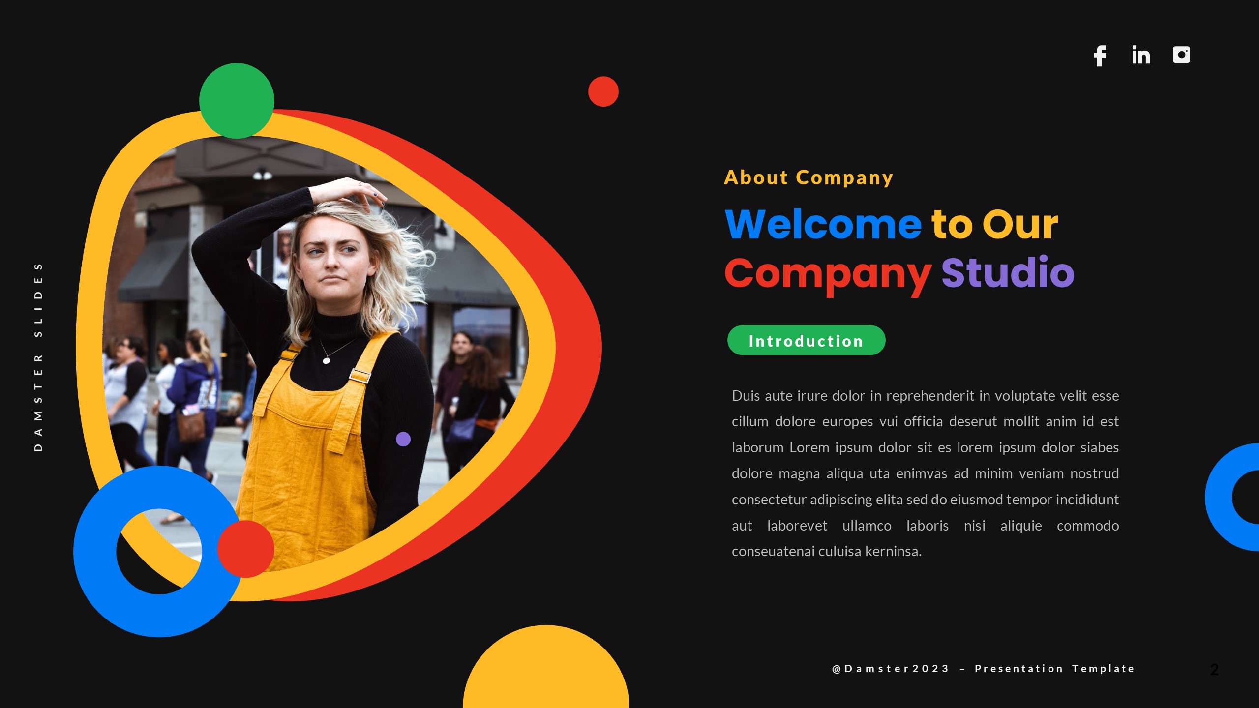 Damster Slides - Modern Powerpoint Presentation Template, Presentation ...