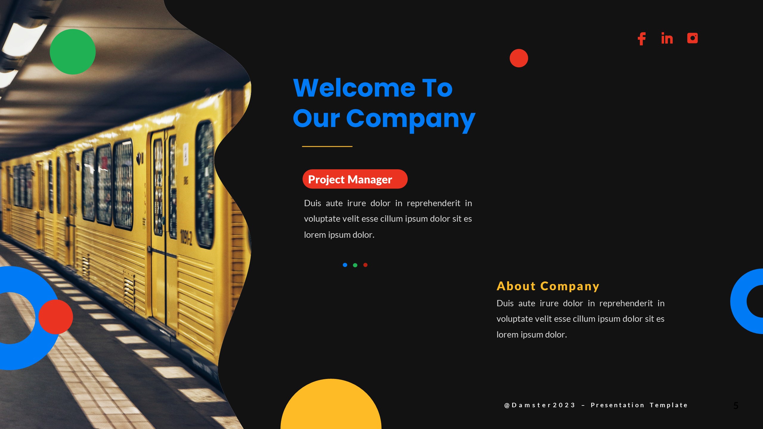 Damster Slides - Modern Powerpoint Presentation Template, Presentation ...