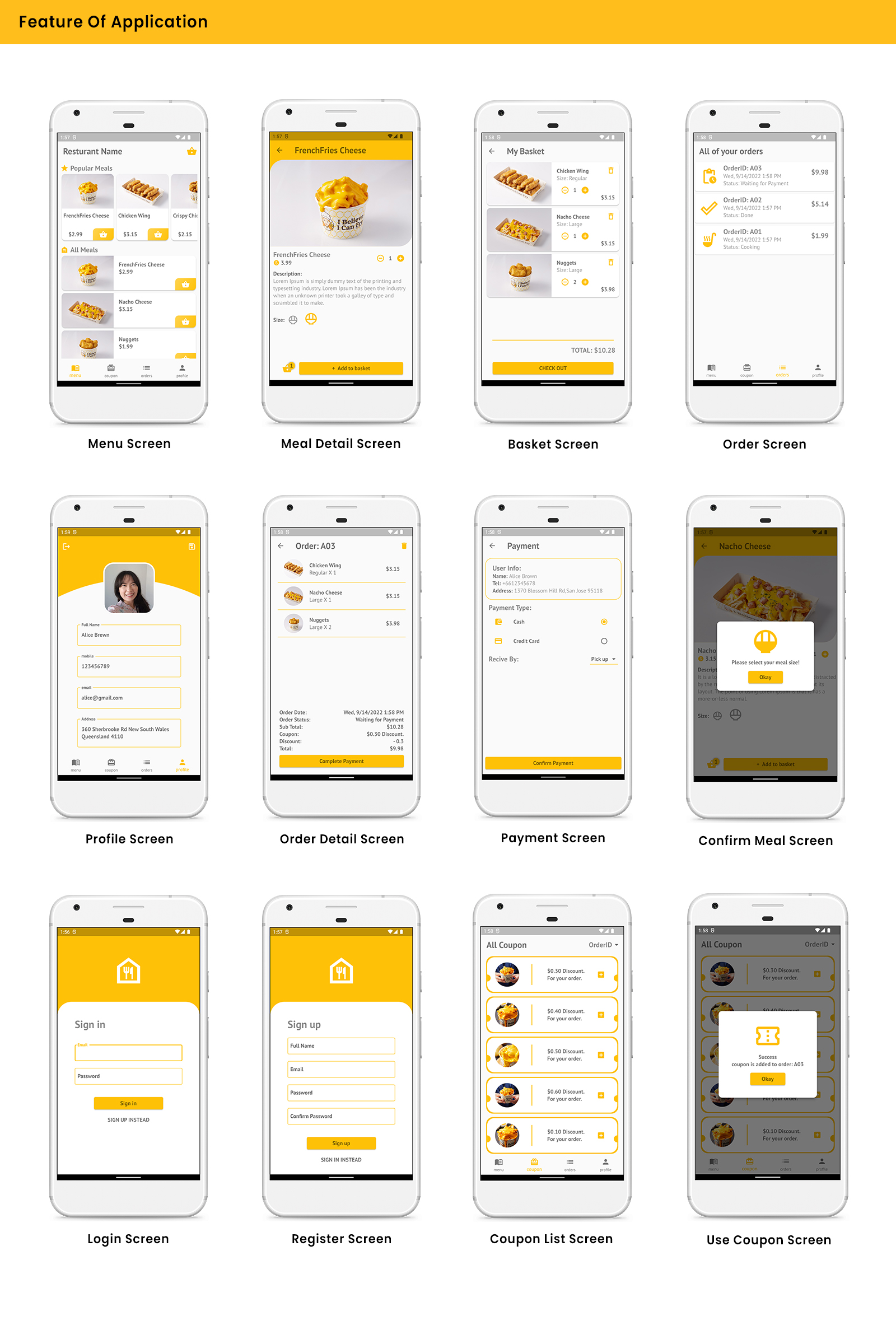 Yummy Food Services UI Template by AuraUI | CodeCanyon