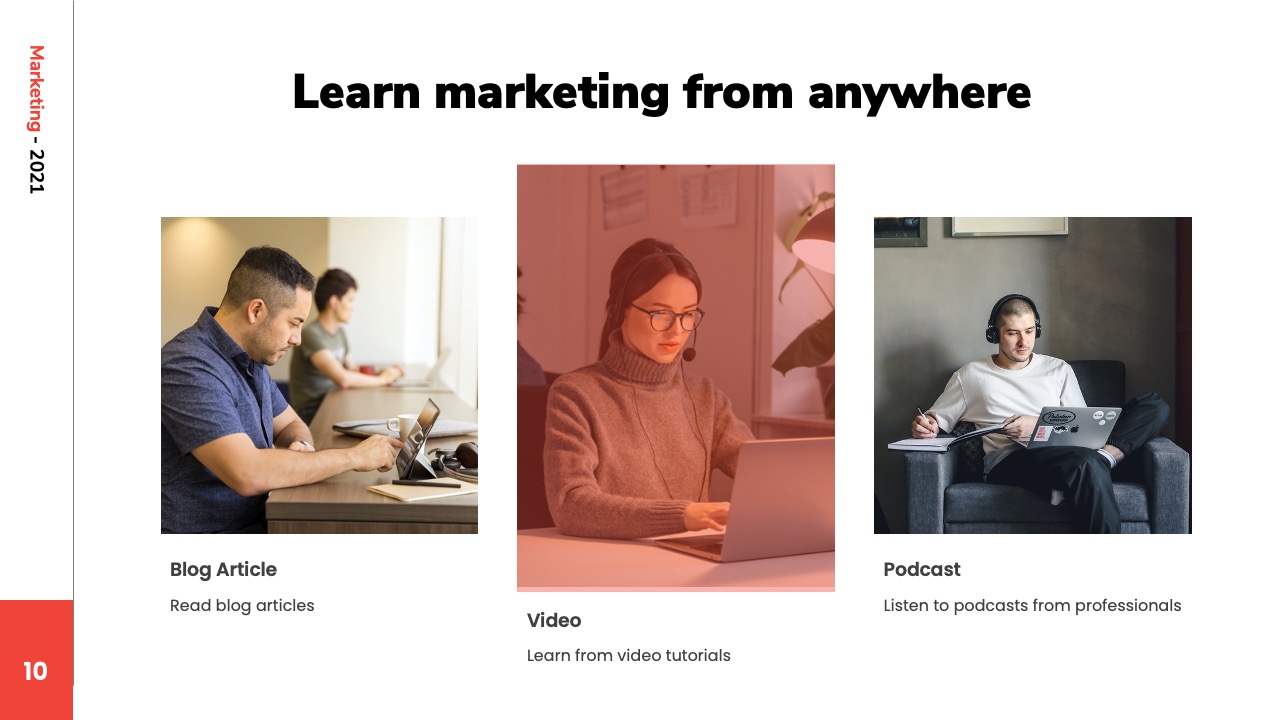 Promote - Marketing Google Slides Presentation, Presentation Templates