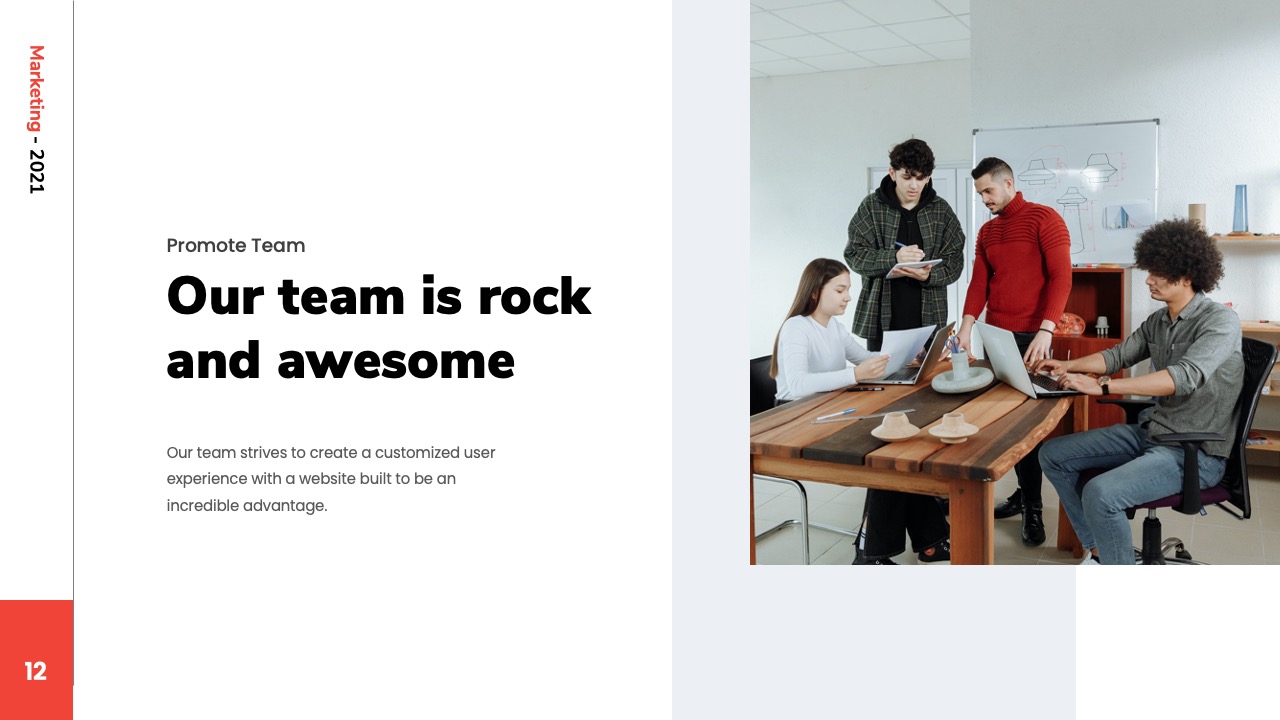 Promote - Marketing Google Slides Presentation, Presentation Templates