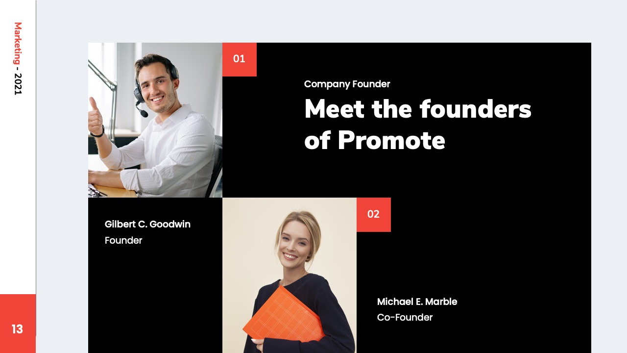 Promote - Marketing Google Slides Presentation, Presentation Templates