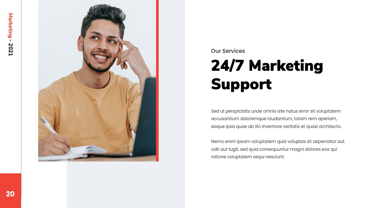 Promote - Marketing Google Slides Presentation, Presentation Templates