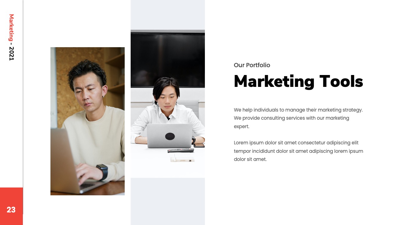 Promote - Marketing Google Slides Presentation, Presentation Templates