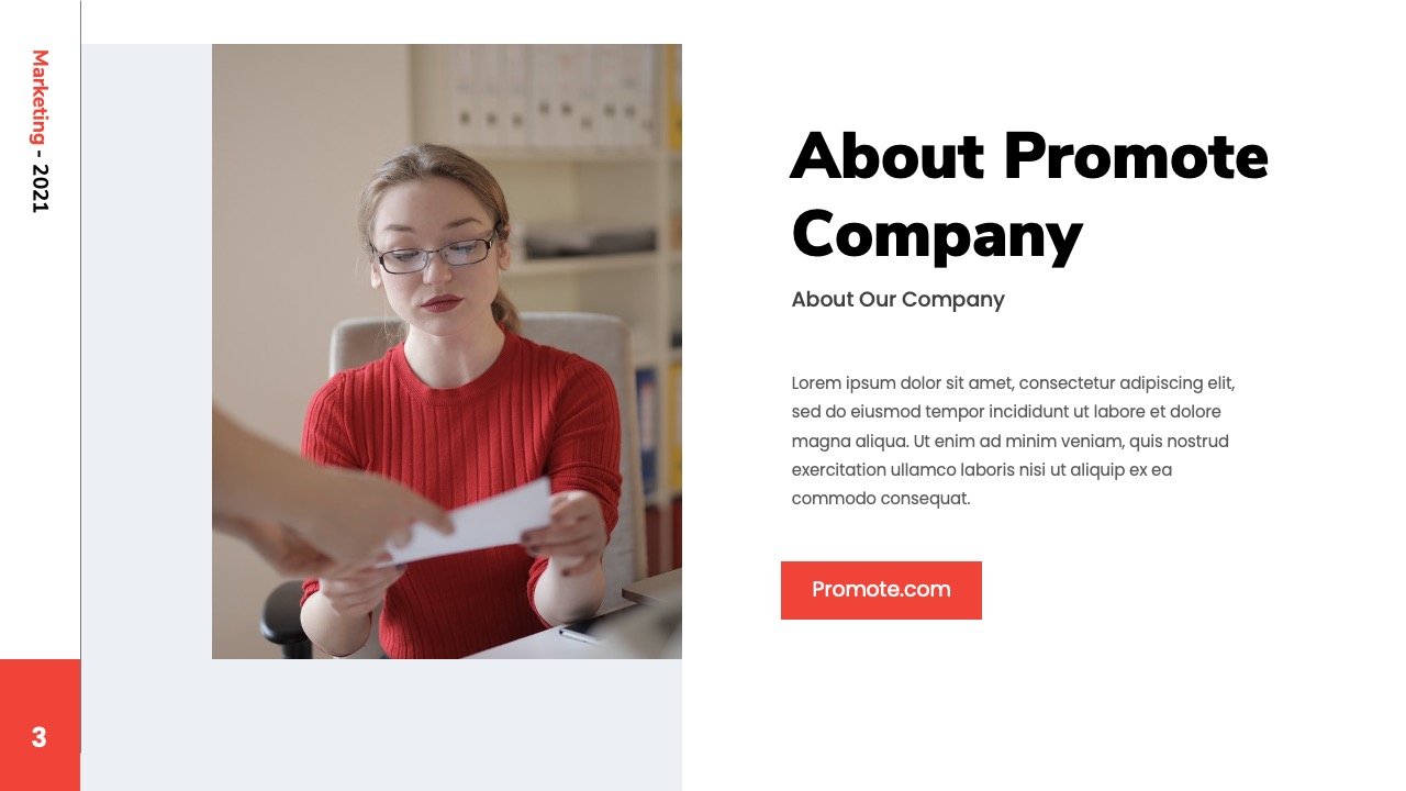 Promote - Marketing Google Slides Presentation, Presentation Templates