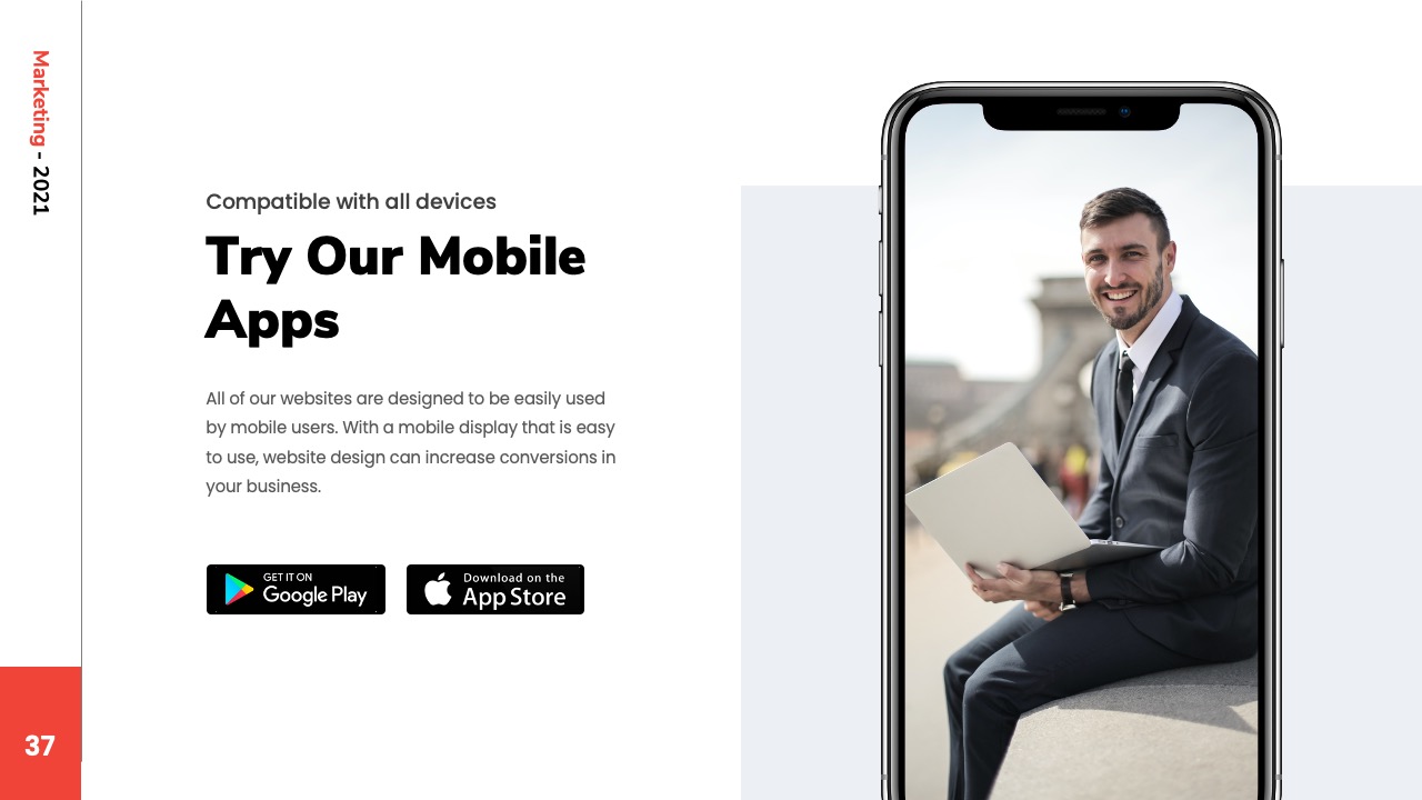 Promote - Marketing Google Slides Presentation, Presentation Templates