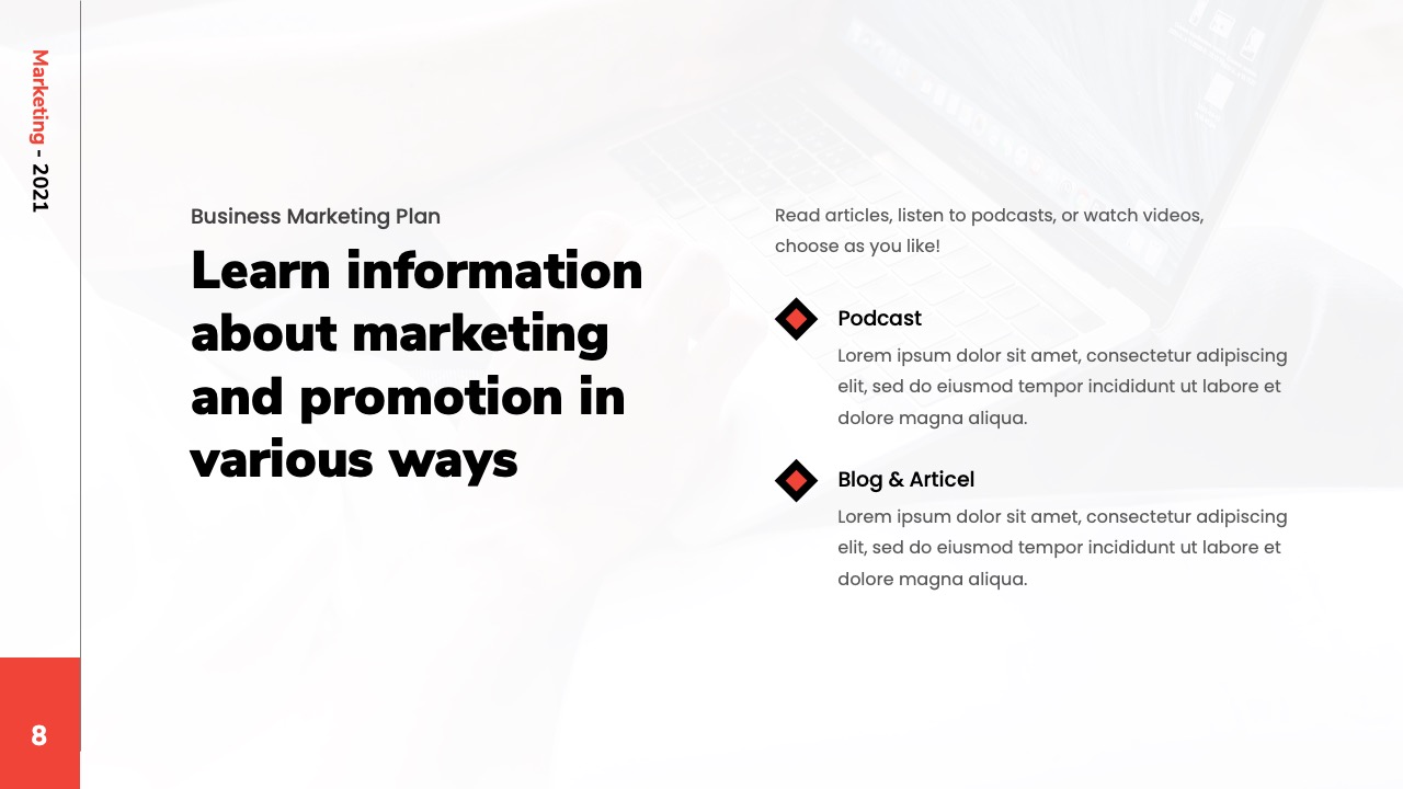 Promote - Marketing Google Slides Presentation, Presentation Templates
