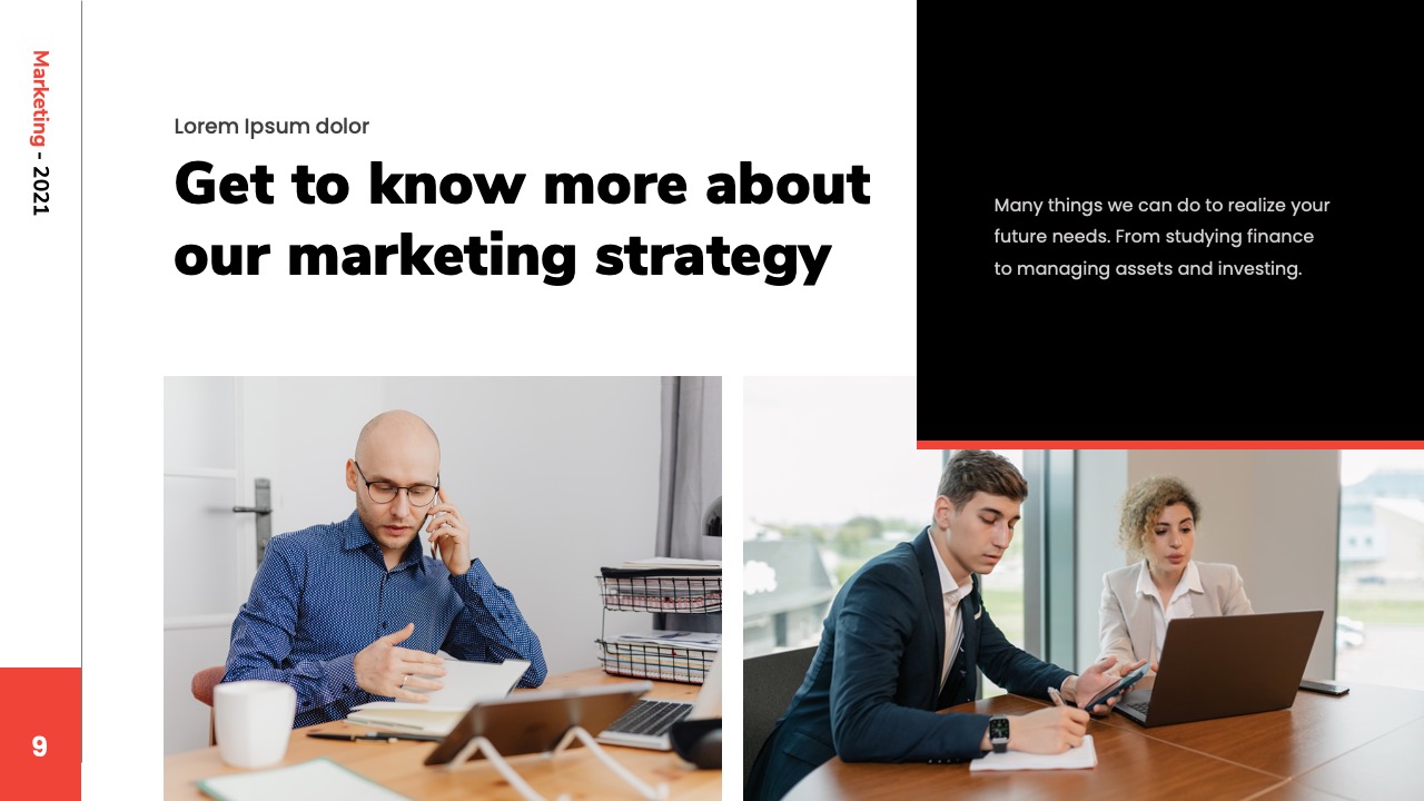 Promote - Marketing Google Slides Presentation, Presentation Templates