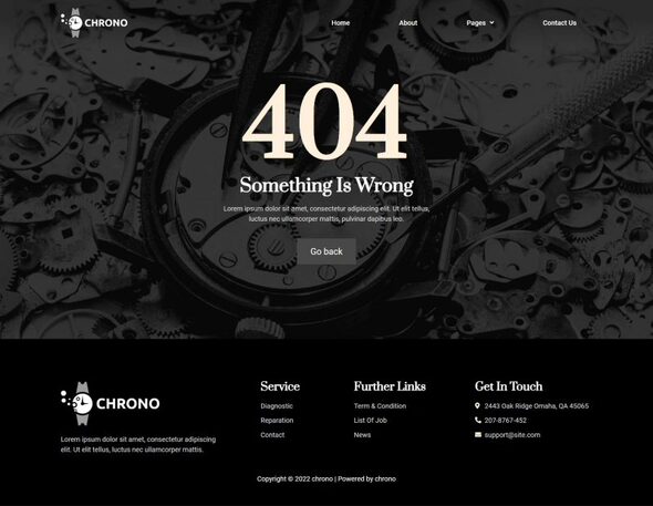Chrono - Watch Service Elementor Template Kit by Kitpro | ThemeForest
