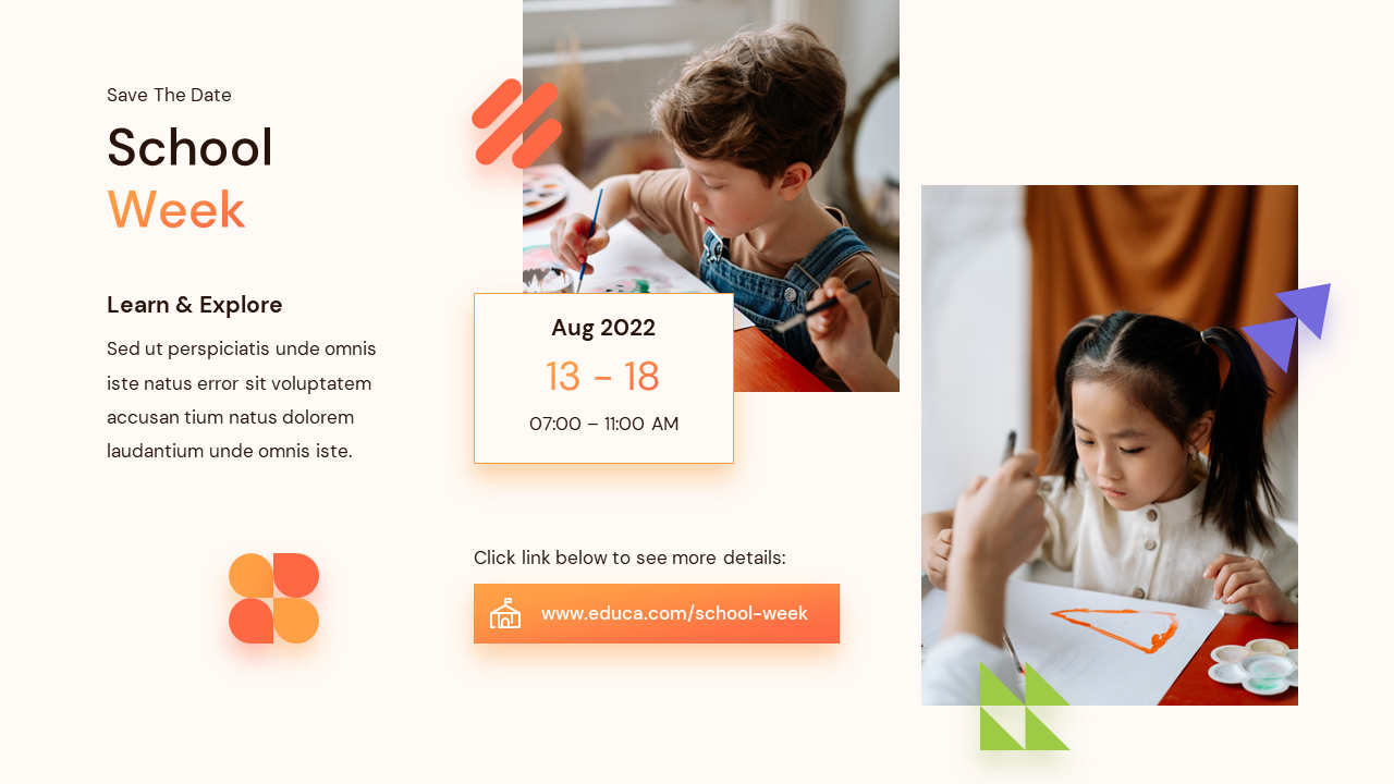 Educa - Education Google Slides Presentation, Presentation Templates