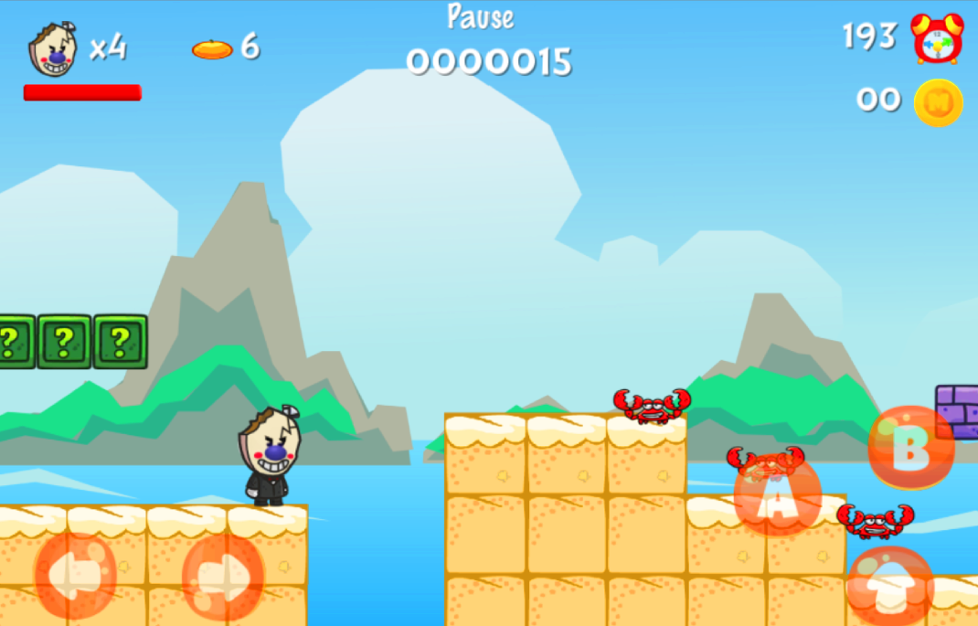 Ice cream Head Platformer Adventure Game - Unity Template + Admob + 100 ...