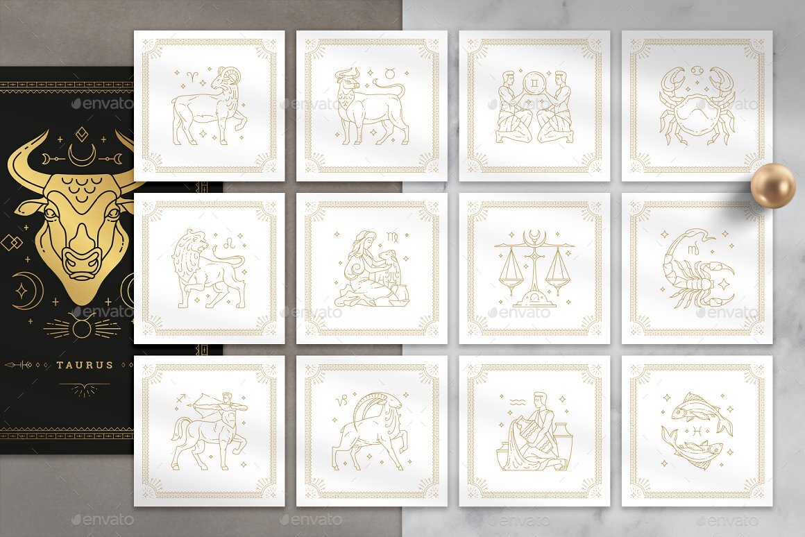 Astrology Zodiac Collection, Graphics | GraphicRiver
