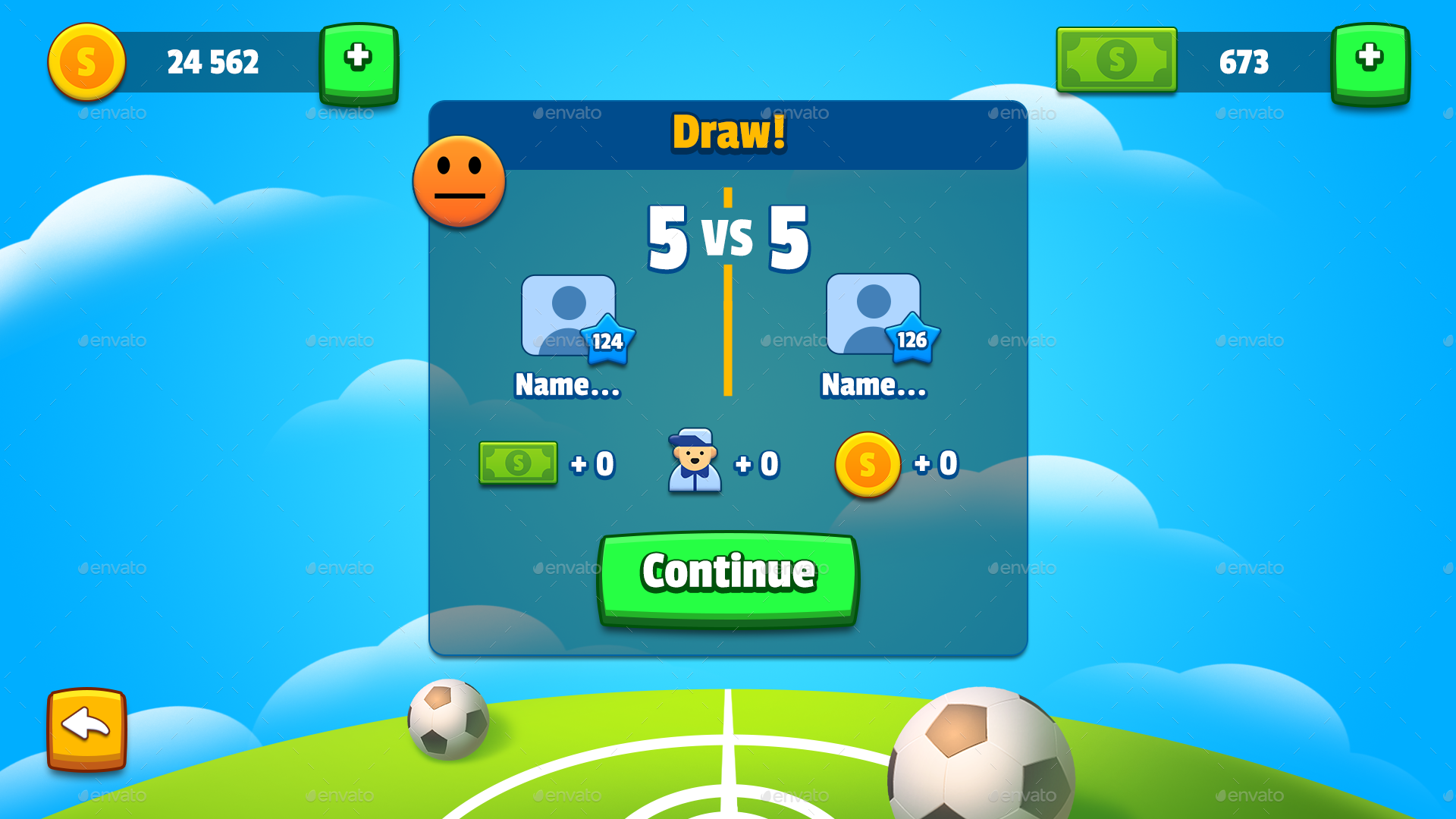 Goal / Football GUI pack, Game Assets | GraphicRiver