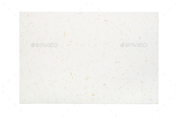 Sheet of traditional handmade paper isolted on white background Stock ...