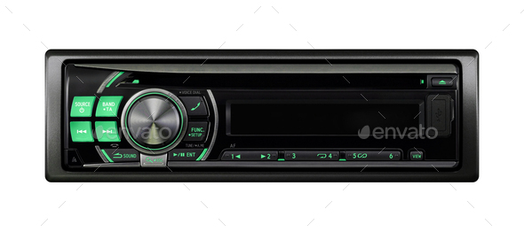 Modern car audio system Stock Photo by ozaiachin | PhotoDune