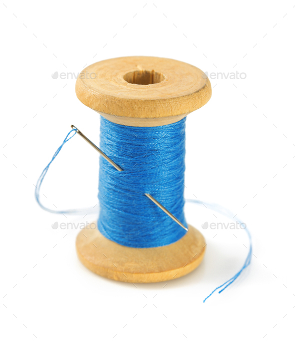 spool of thread isolated on white Stock Photo by seregam | PhotoDune