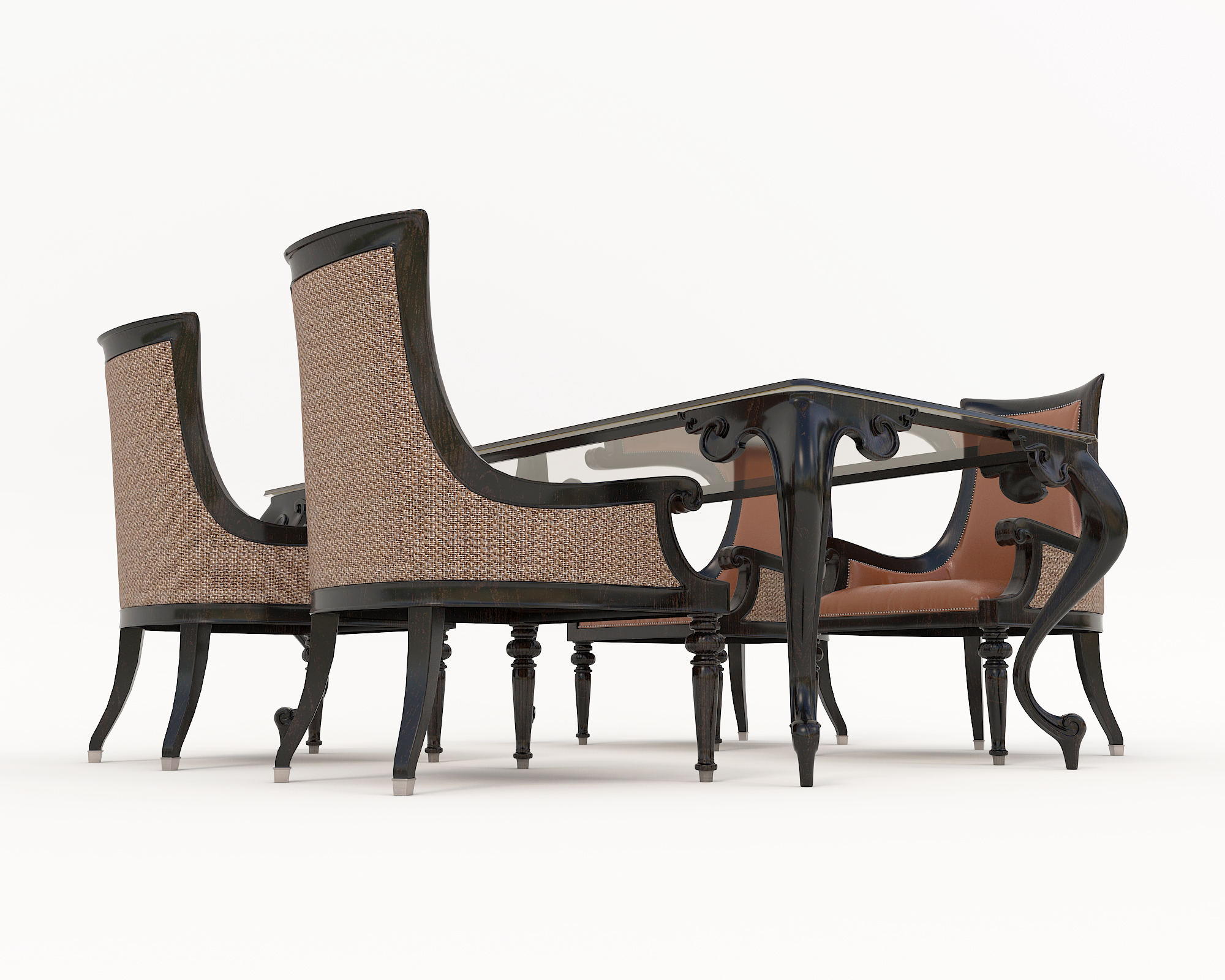 European Style Dining Table and Chairs 15 by nhattuankts | 3DOcean