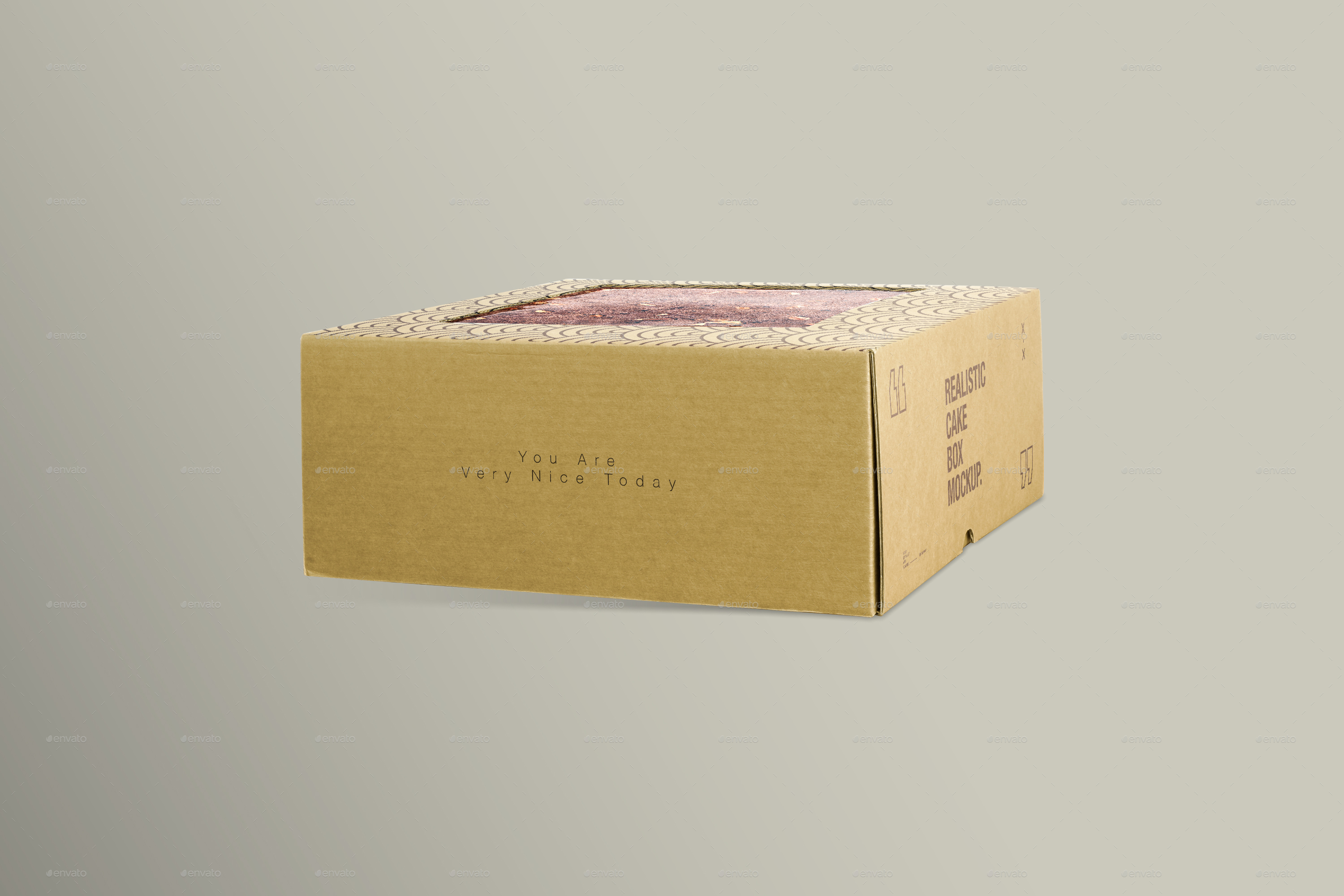 Paper Box With Transparent Window Mockup, Graphics | GraphicRiver