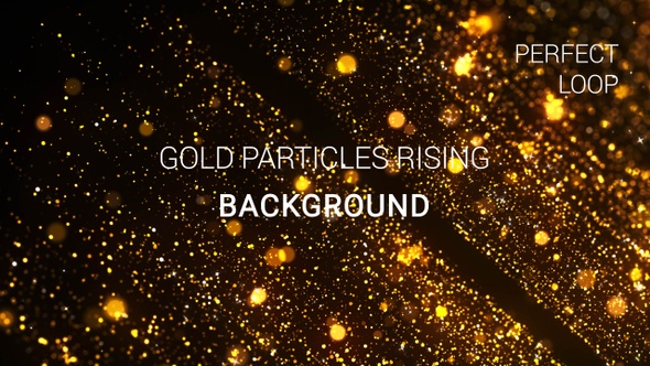 Gold Particles Rising, Motion Graphics | VideoHive