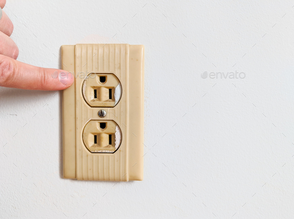 Old Electric Wall Plug Stock Photo by B-CATT | PhotoDune