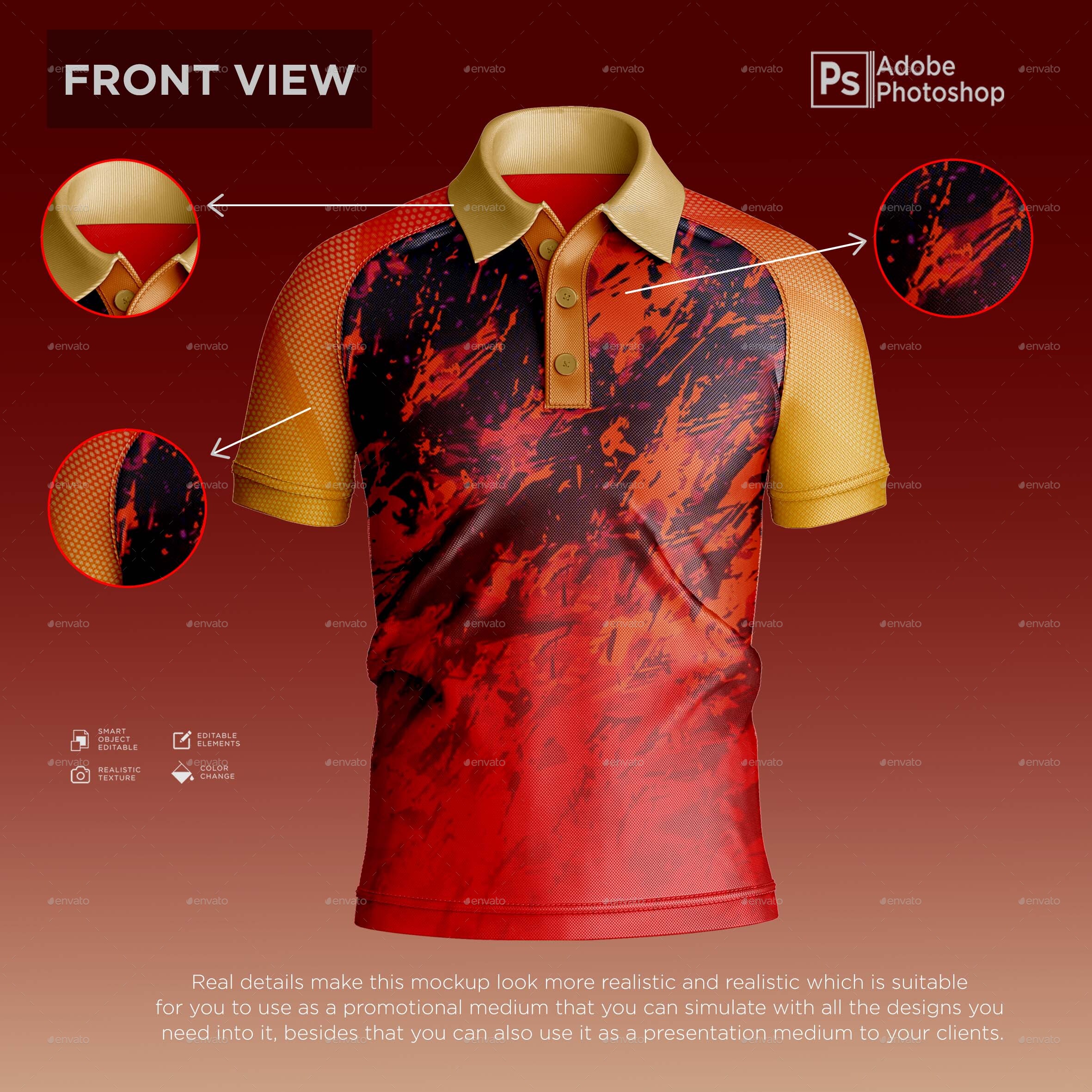 Raglan Polo T-Shirt Short V-1 Mockup, Graphics | GraphicRiver