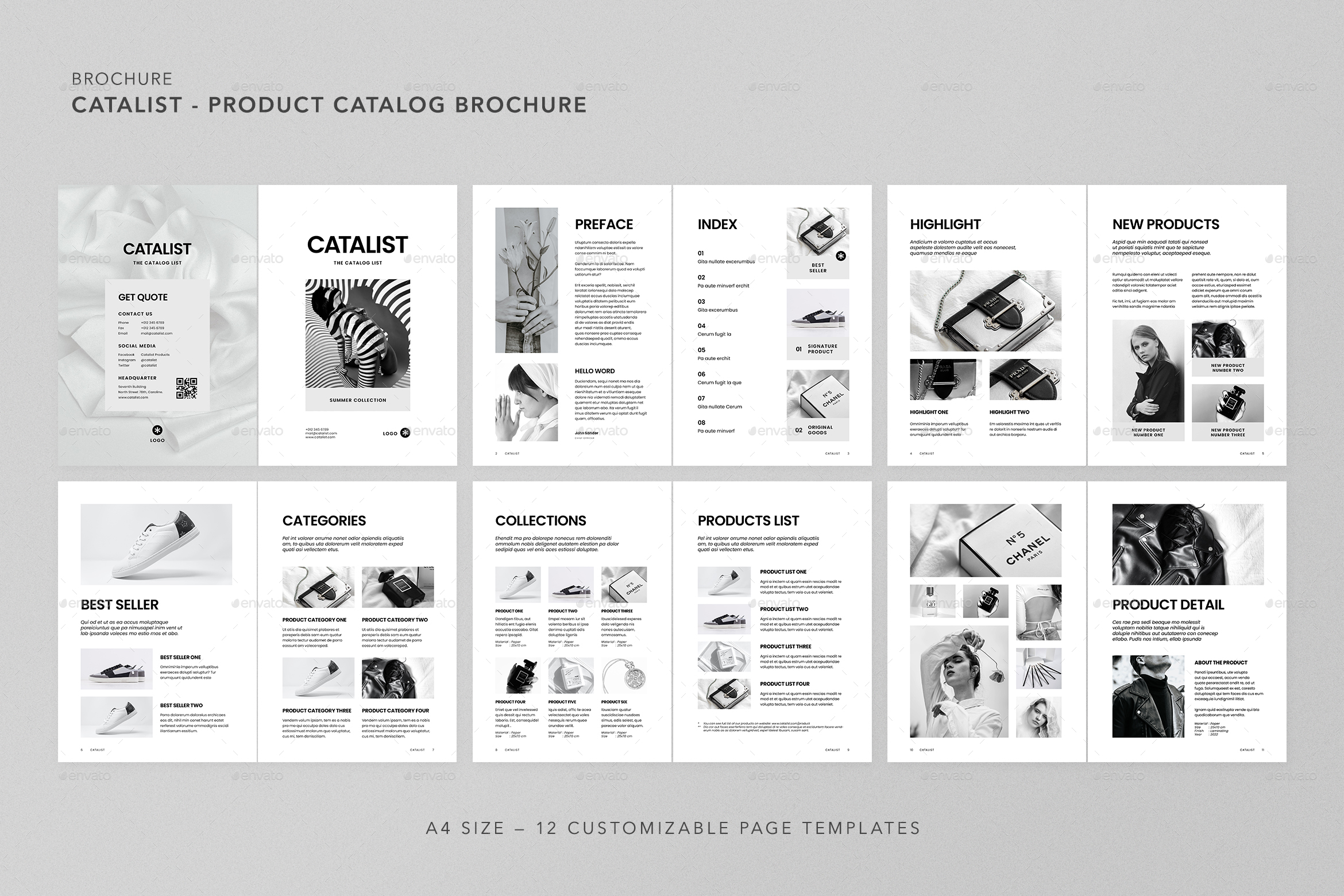 CATALIST - Product Catalog Listing Brochure, Print Templates | GraphicRiver