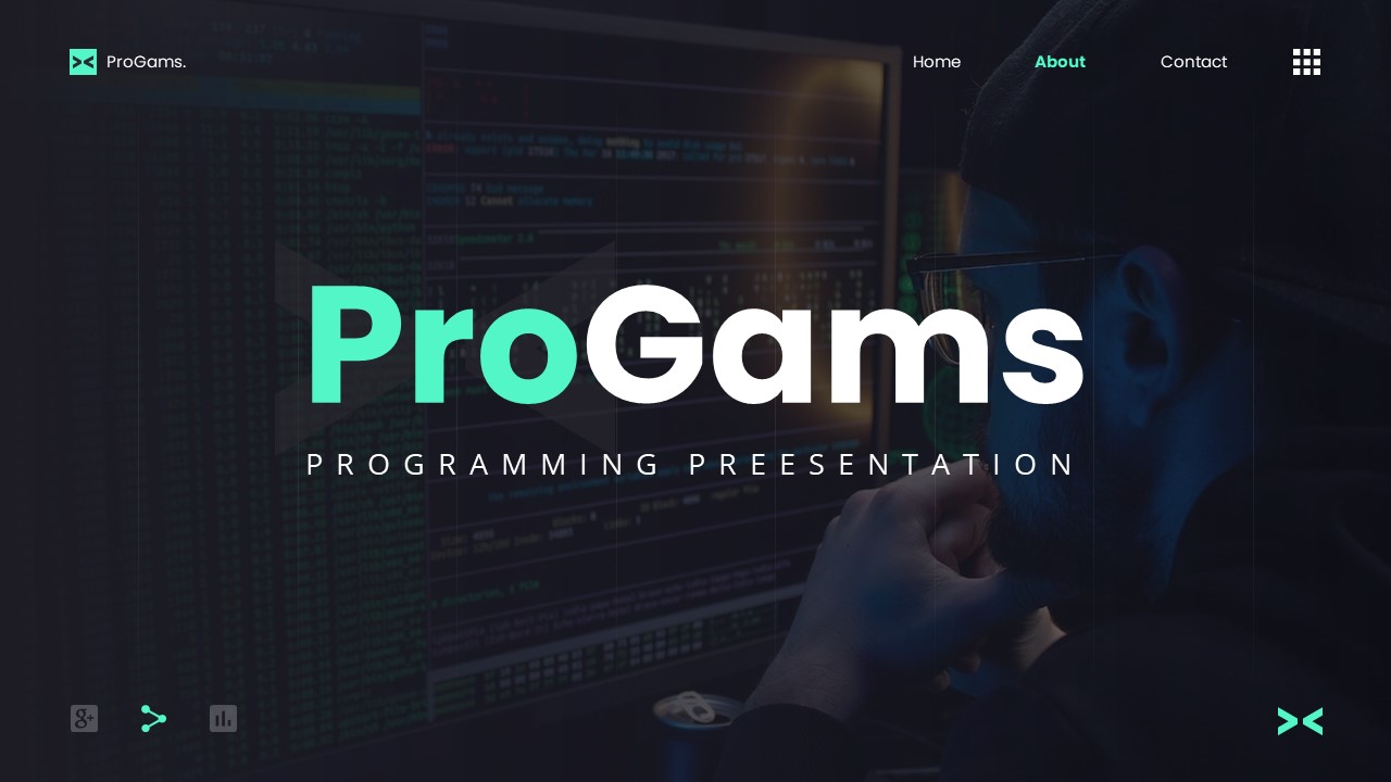Progams Programming Google Slide Template, Presentation Templates ...