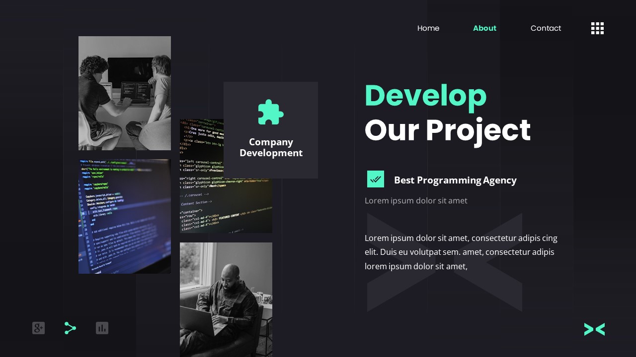 Progams Programming Google Slide Template, Presentation Templates ...
