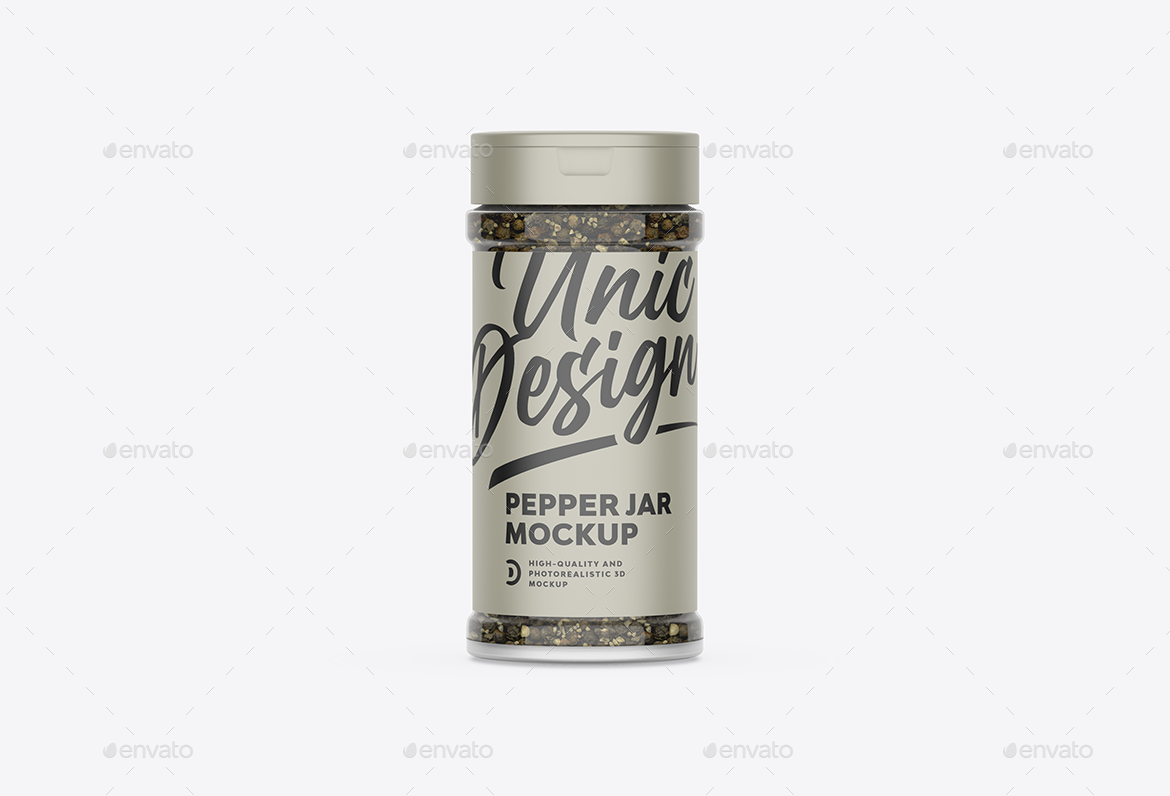 Pepper Jar Mockup, Graphics | GraphicRiver