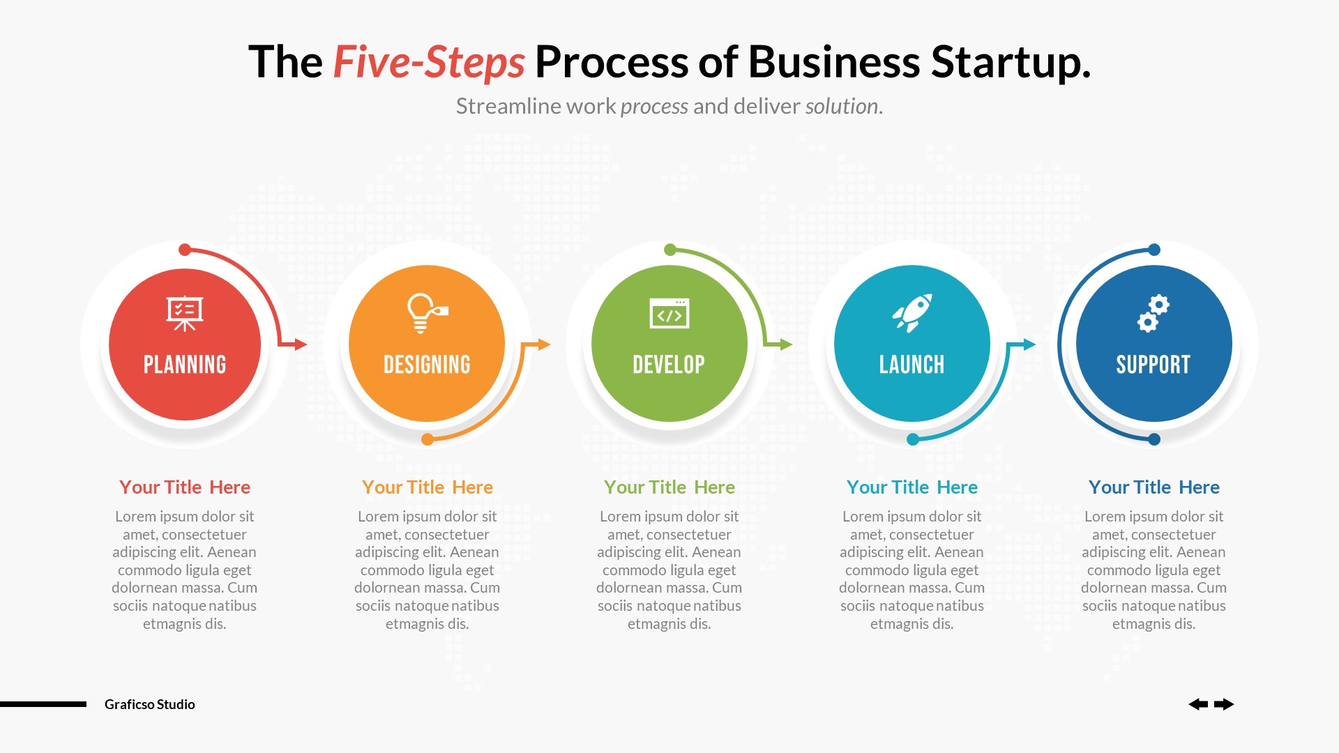 Business Process Infographics Powerpoint Template, Presentation Templates