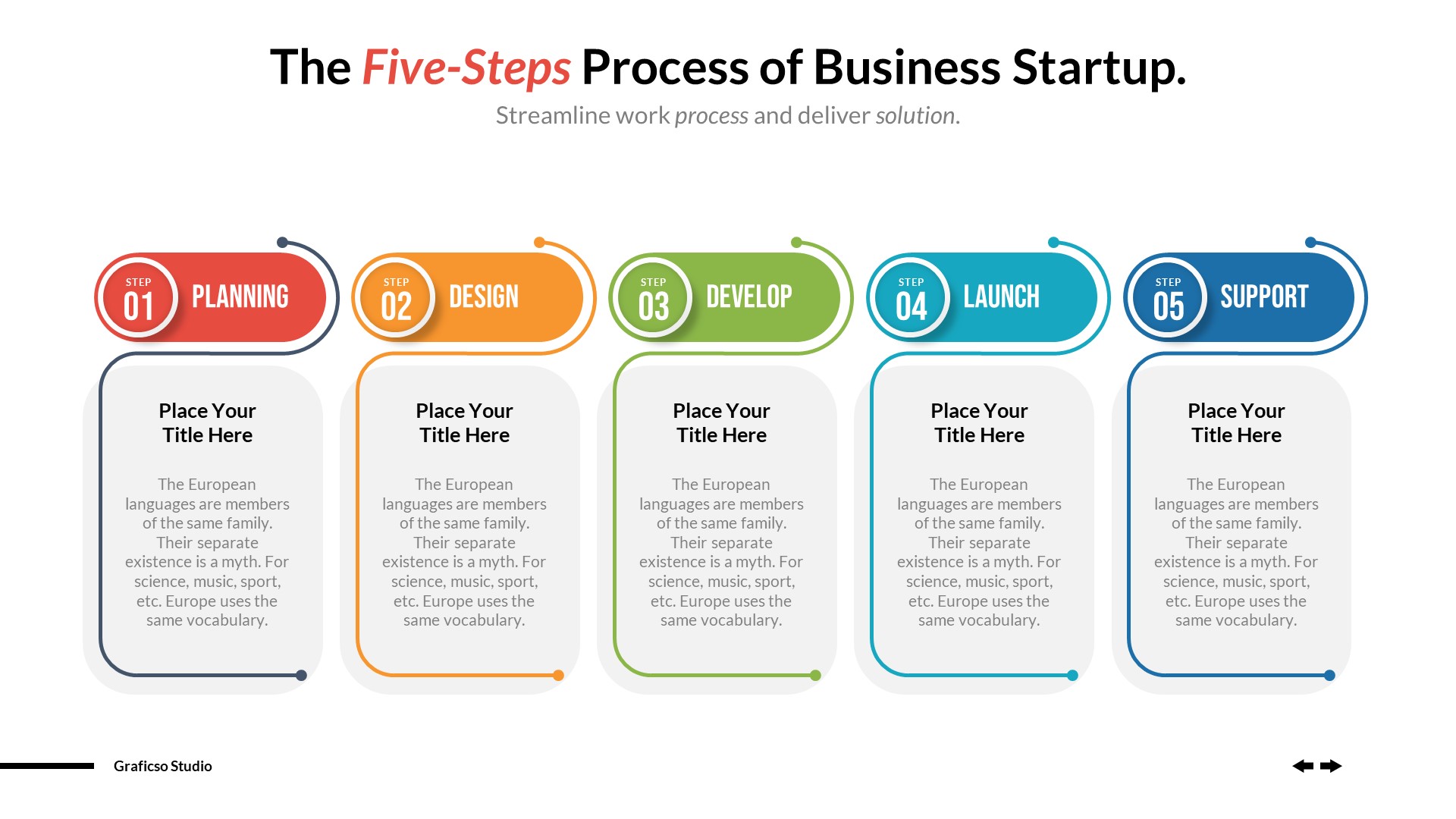 Business Process Infographics Powerpoint Template, Presentation Templates