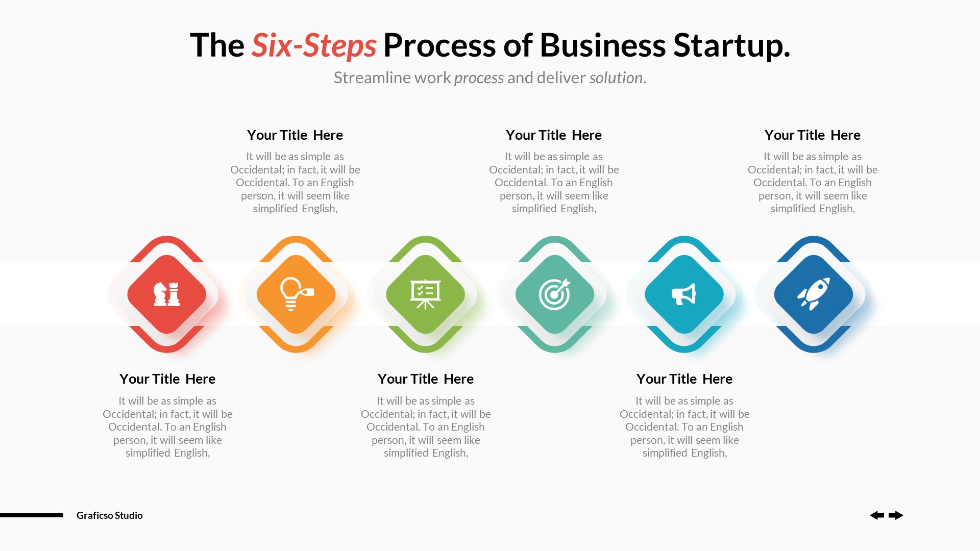Business Process Infographics Powerpoint Template, Presentation Templates