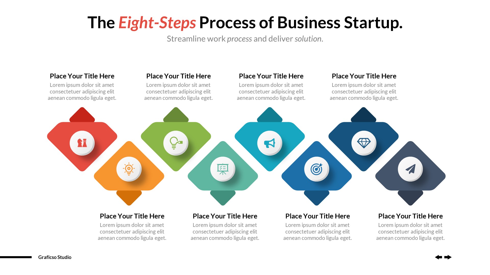 Business Process Infographics Powerpoint Template, Presentation Templates